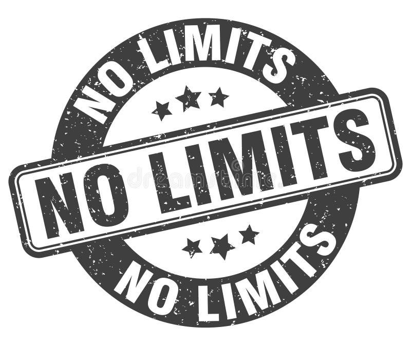 No Limits Stamp. No Limits Label. Round Grunge Sign Stock Vector ...