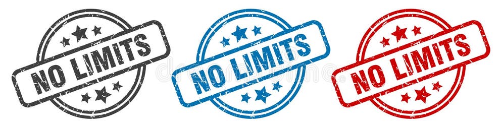 No Limits Stamp. No Limits Round Isolated Sign Stock Vector ...