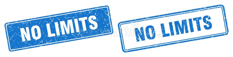 No Limits Stamp Set. No Limits Square Grunge Sign Stock Vector ...