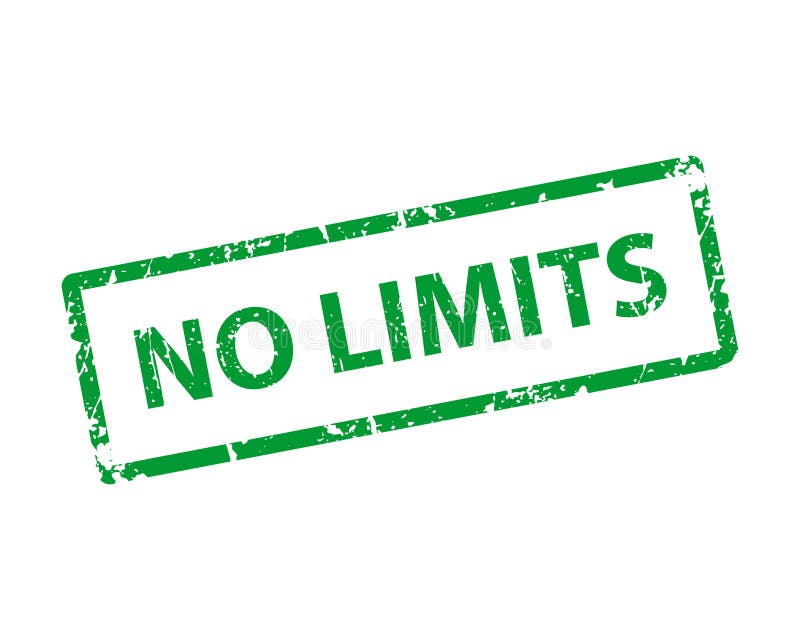 No Limits Stamp Vector Texture. Rubber Cliche Imprint Stock Vector ...
