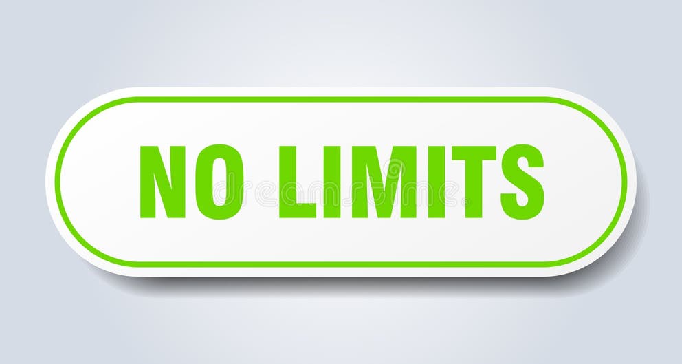 No limits sticker. stock vector. Illustration of limits - 158773370