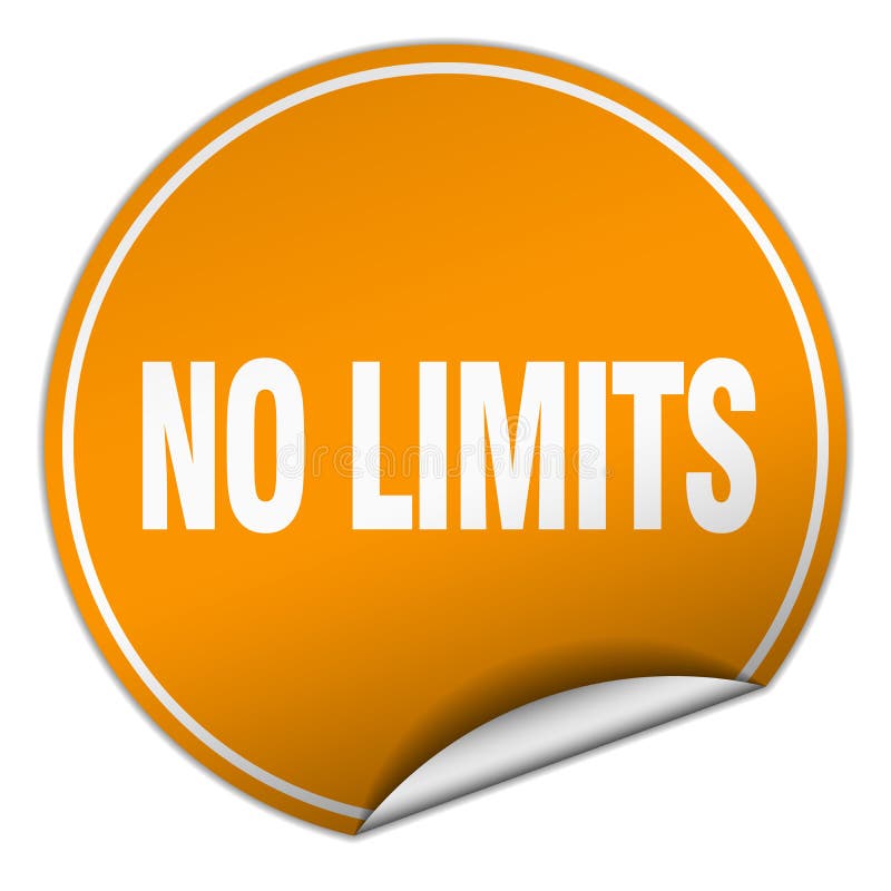 No limits sticker. stock vector. Illustration of element - 153653115
