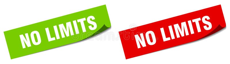 No limits stock vector. Illustration of mark, speech - 124280089