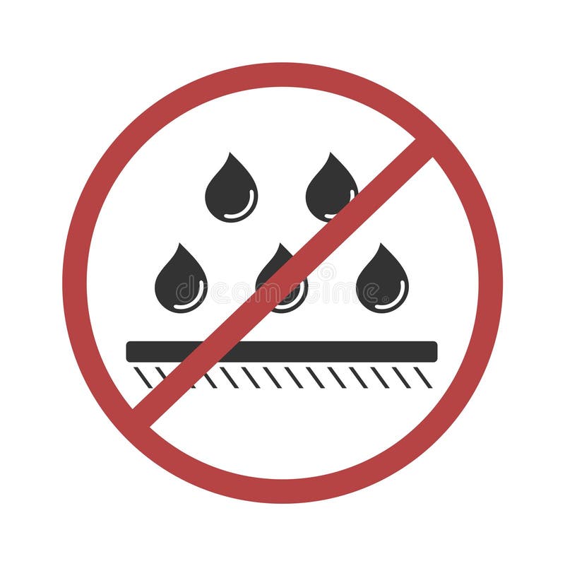 No liquid sign advise stock vector. Illustration of aqua - 309081872