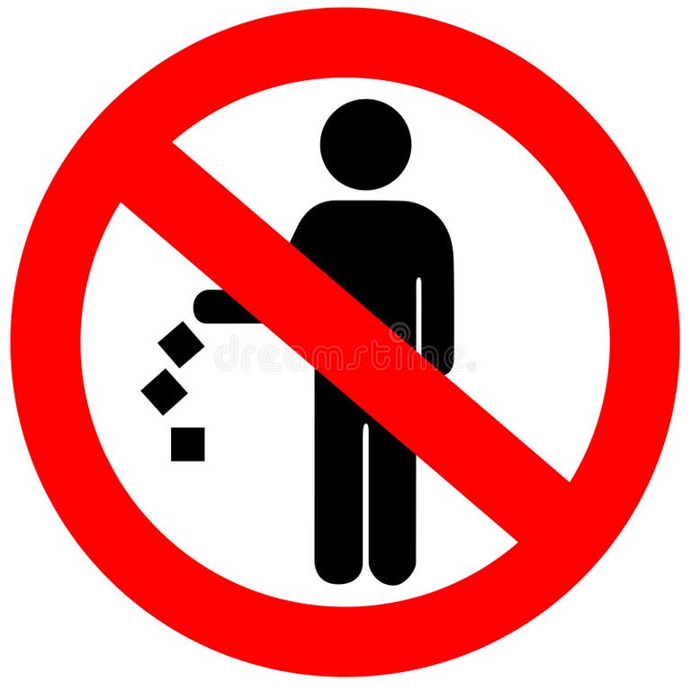 No Garbage Sign Stock Illustrations – 5,295 No Garbage Sign Stock ...