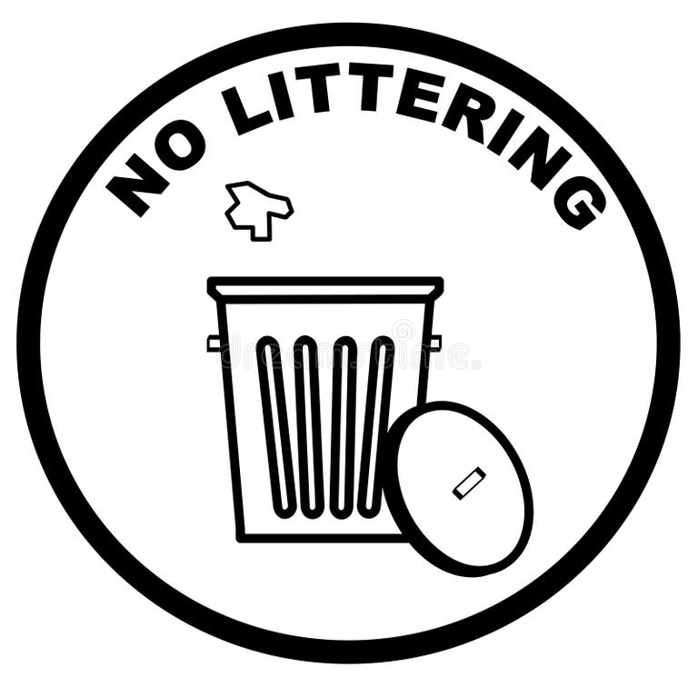 No Littering Symbol Stock Illustrations – 749 No Littering Symbol Stock ...