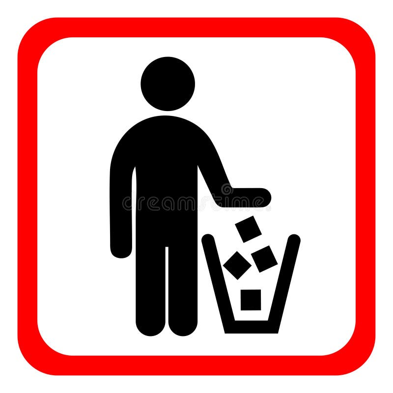 No Littering Sign Vector