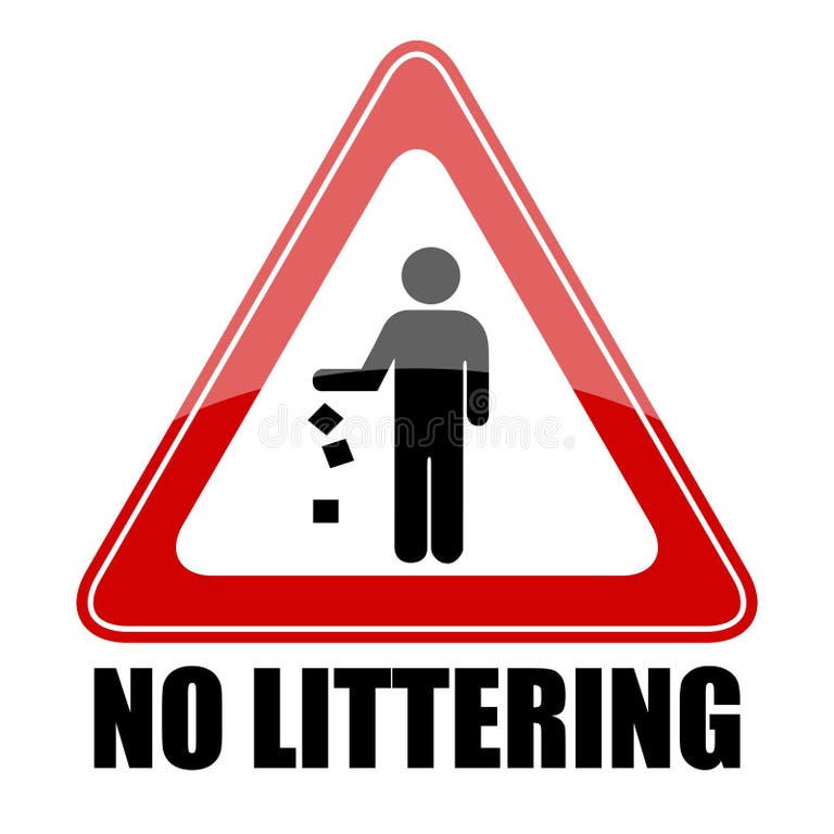 No Littering Symbol Stock Illustrations – 715 No Littering Symbol Stock ...