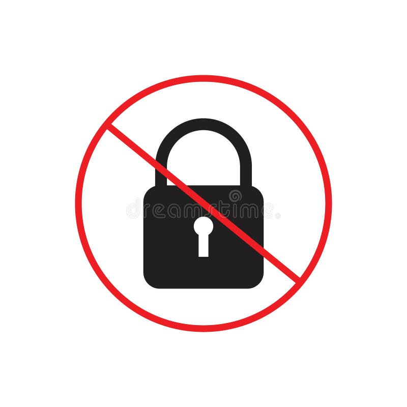 No Personal Locks Allowed Sign Indicating Restricted Use of Locks Stock ...