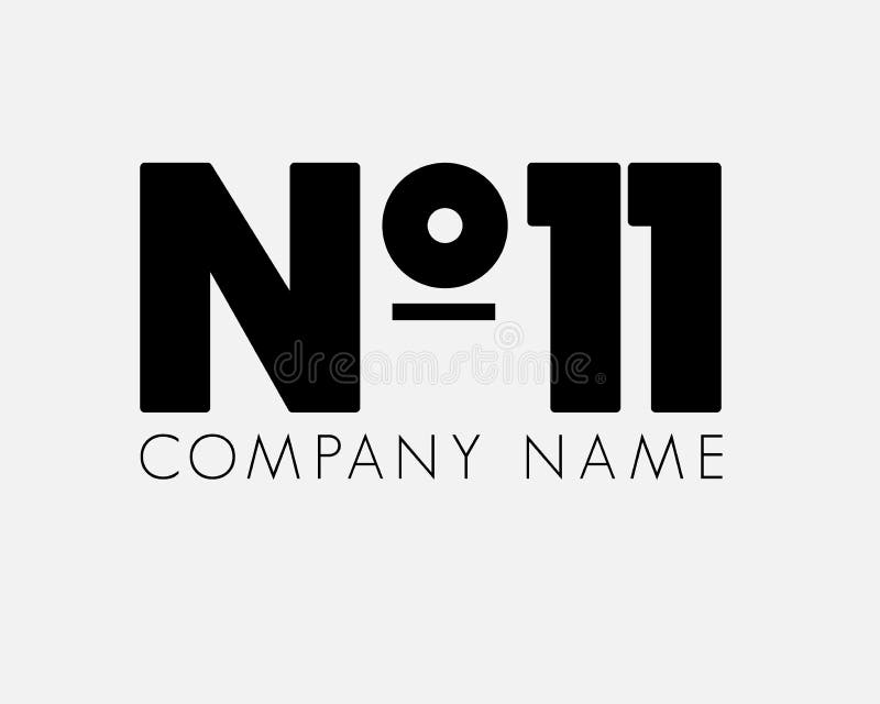 No.11 logo vector stock vector. Illustration of eleven - 229076230