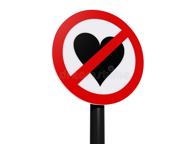 No Heart Sign Stock Illustrations – 4,905 No Heart Sign Stock ...