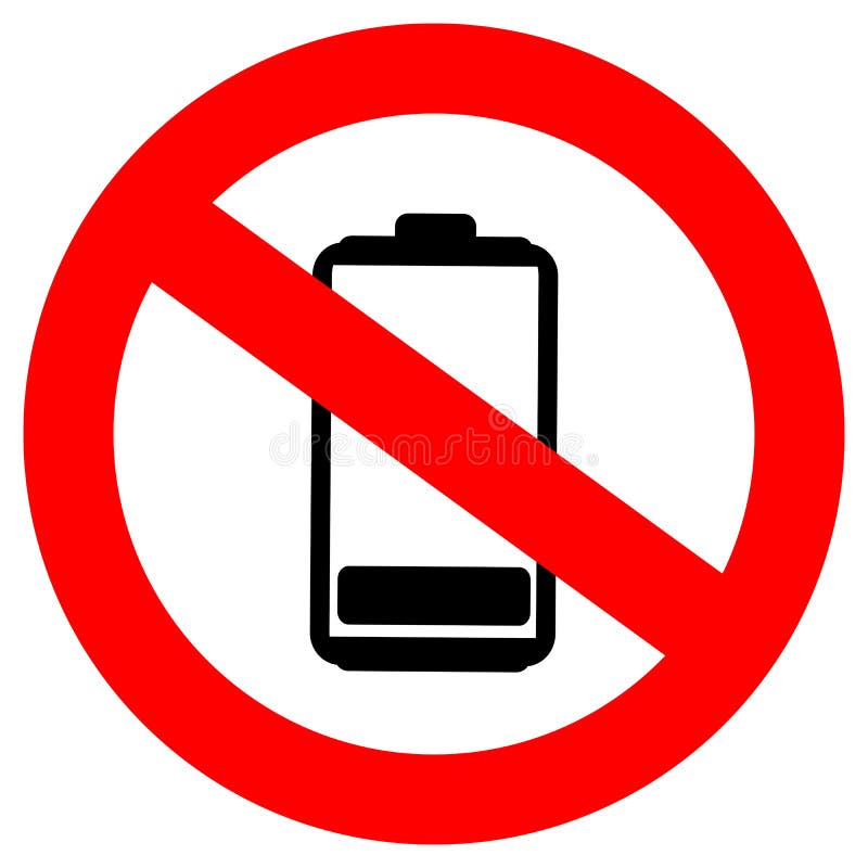 No low energy sign stock vector. Illustration of phone - 80918009