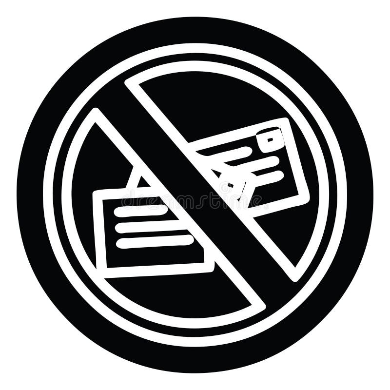 No mail icon stock vector. Illustration of communication - 149171217