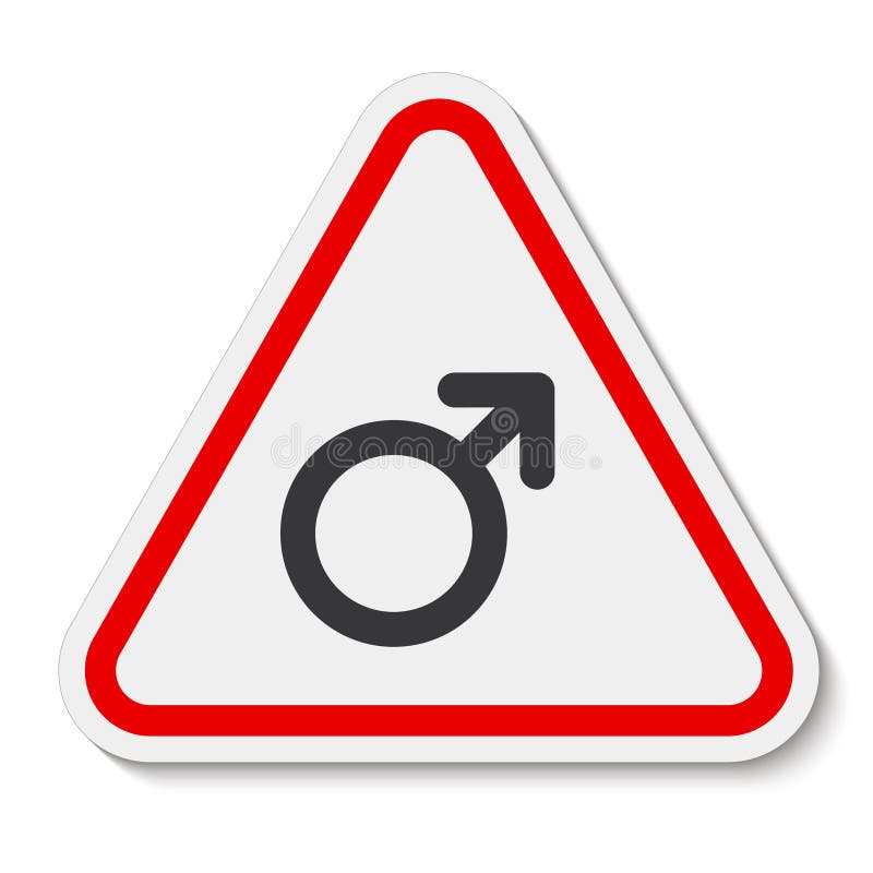 No Male Symbol Sign Isolate on White Background,Vector Illustration ...