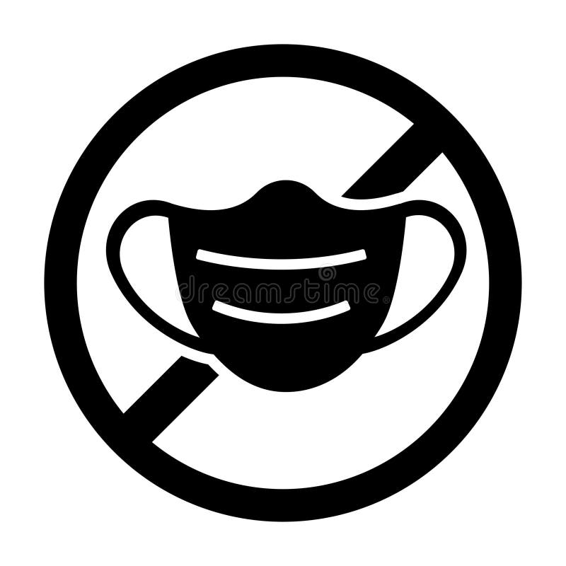 No Mask Icon stock illustration. Illustration of meticulously - 330671334