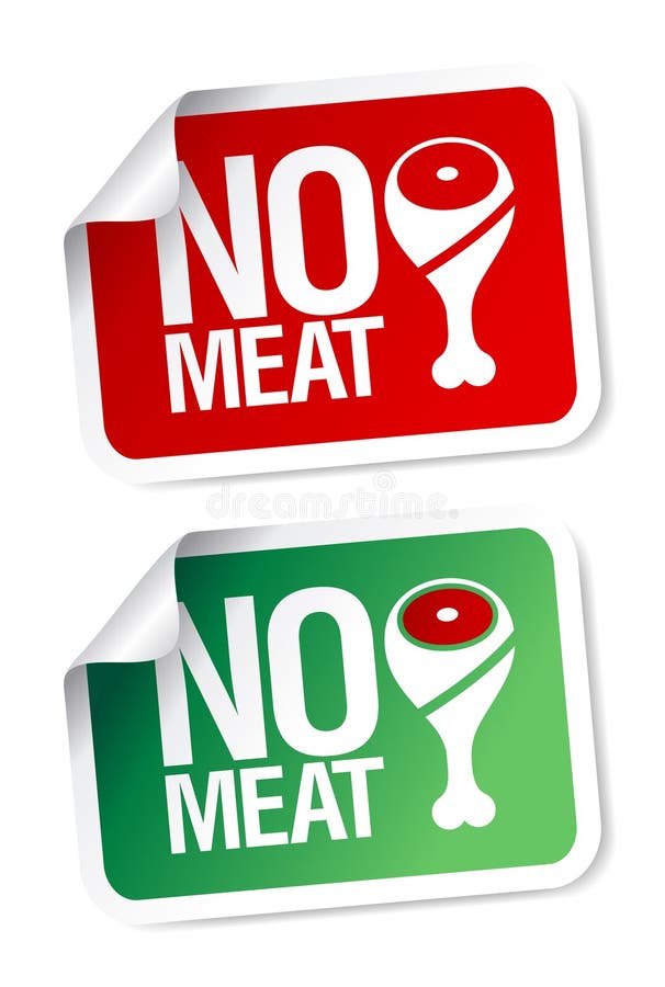 No Meat Sign stock vector. Illustration of menu, healthy - 15624756