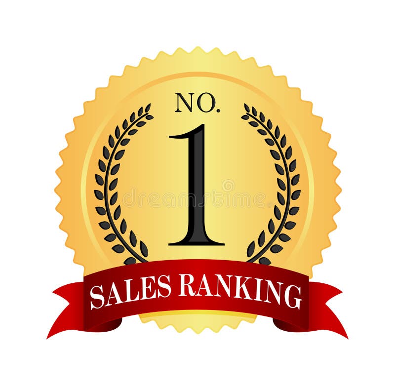 No.1 Medal Icon Illustration Sales Ranking Stock Vector - Illustration ...