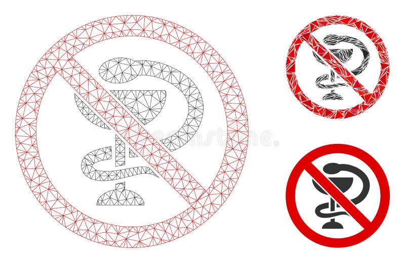 Forbidden Medicine No Pill Icon. Prohibited Capsule Sign. Warning ...