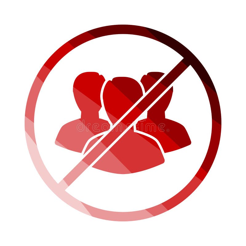 No Meeting Icon stock vector. Illustration of coronavirus - 226045586