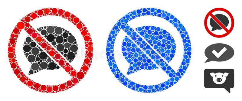 No Message Cloud Icon With Distress Live Chat Stamp Stock Illustration ...