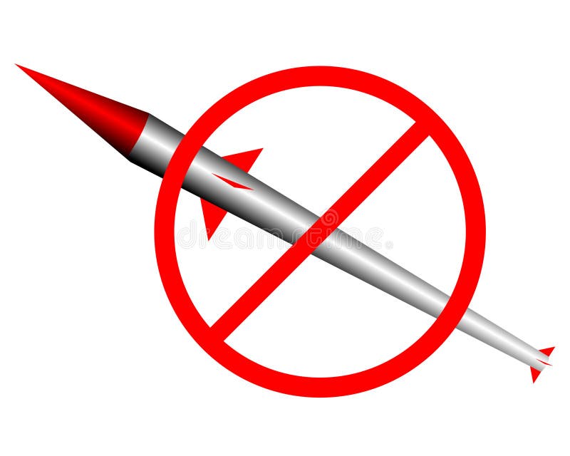 No Missiles stock vector. Illustration of symbol, sign - 8951516