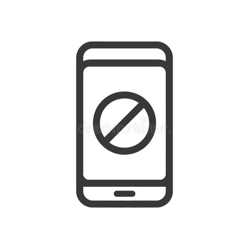 Do Not Use Smartphone Prohibition Sign Stock Illustration ...