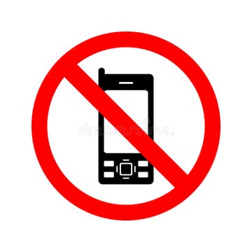 No Mobile Phones Sign stock vector. Illustration of forbidden - 9593993