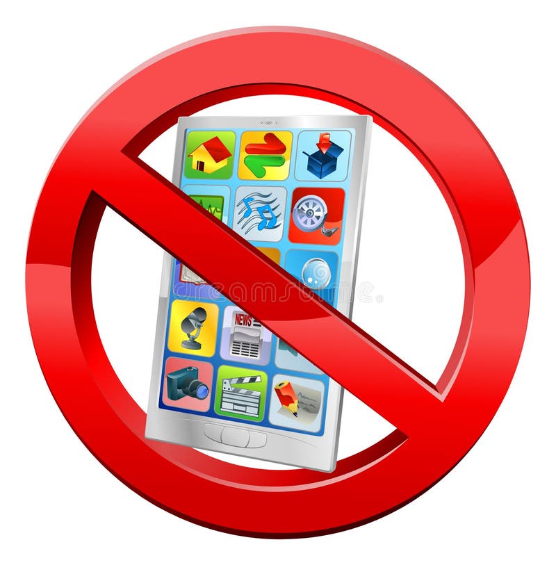 Cell Phone Crossed Stock Illustrations – 156 Cell Phone Crossed Stock ...