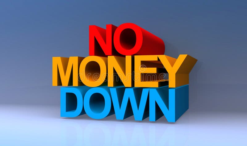 Money Down! Traffic Sign on Blue Sky Stock Illustration - Illustration ...