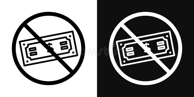 No money icon stock vector. Illustration of symbol, simple - 330450571