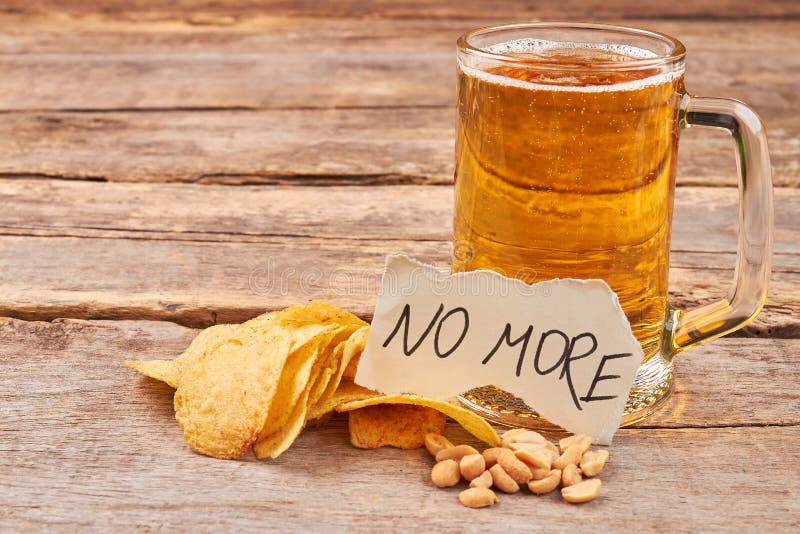 No more beer abuse. stock photo. Image of calories, drink - 96185174