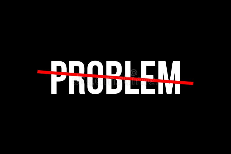 No More Problem. Stop Doing Problems Stock Illustration - Illustration ...