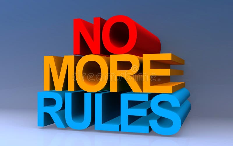 No more rules on blue stock illustration. Illustration of reinvention ...