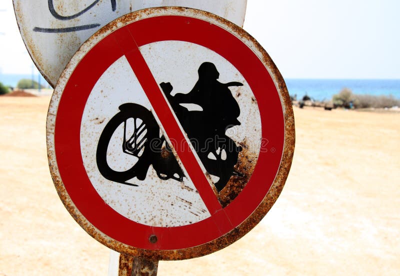 No motorcycles sign stock photo. Image of code, circle - 5745770