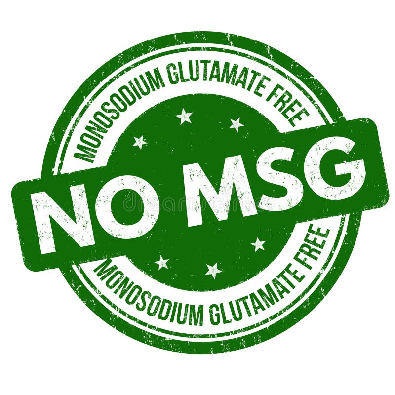 MSG - Monosodium Glutamate. Food Flavoring Product Symbol Set Stock ...