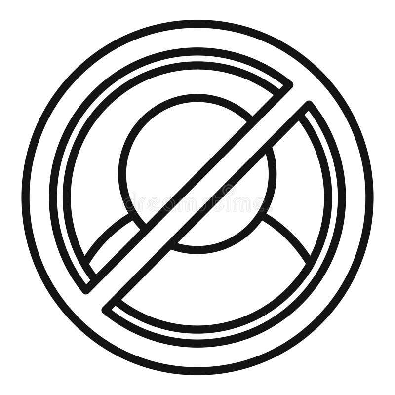 No Multitasking Sign Indicating Lack of Focus Stock Illustration ...