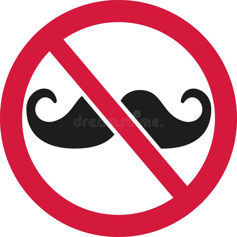 Mustaches Allowed Stock Illustrations – 2 Mustaches Allowed Stock ...