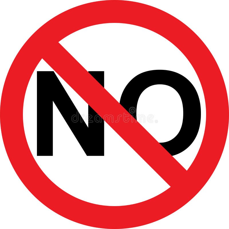 No thinking allowed symbol stock illustration. Illustration of ...