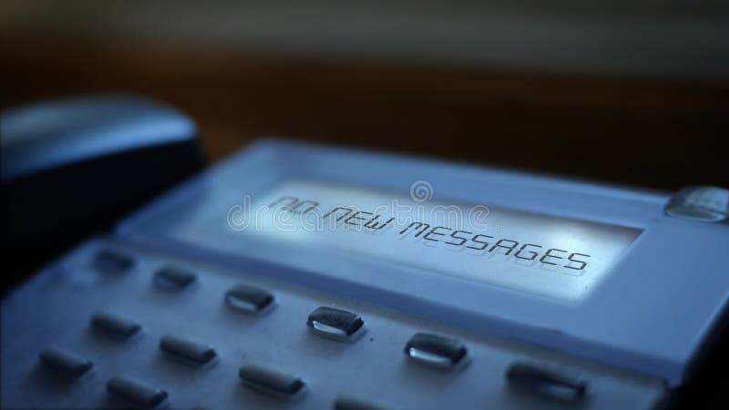 No New Messages Message on Modern Business Landline System Stock ...