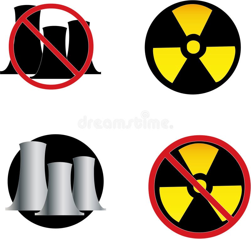 No nuclear power stock vector. Illustration of poison - 13019364