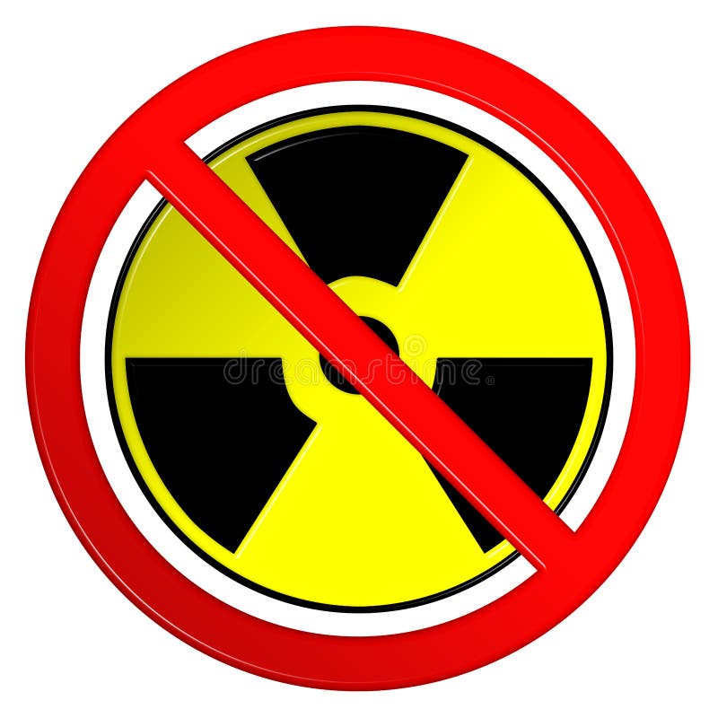 No Nuclear Symbol stock illustration. Illustration of beware - 25612189