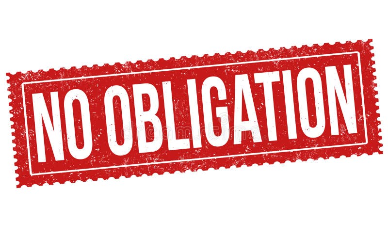 No Obligation Grunge Rubber Stamp Stock Vector - Illustration of ...