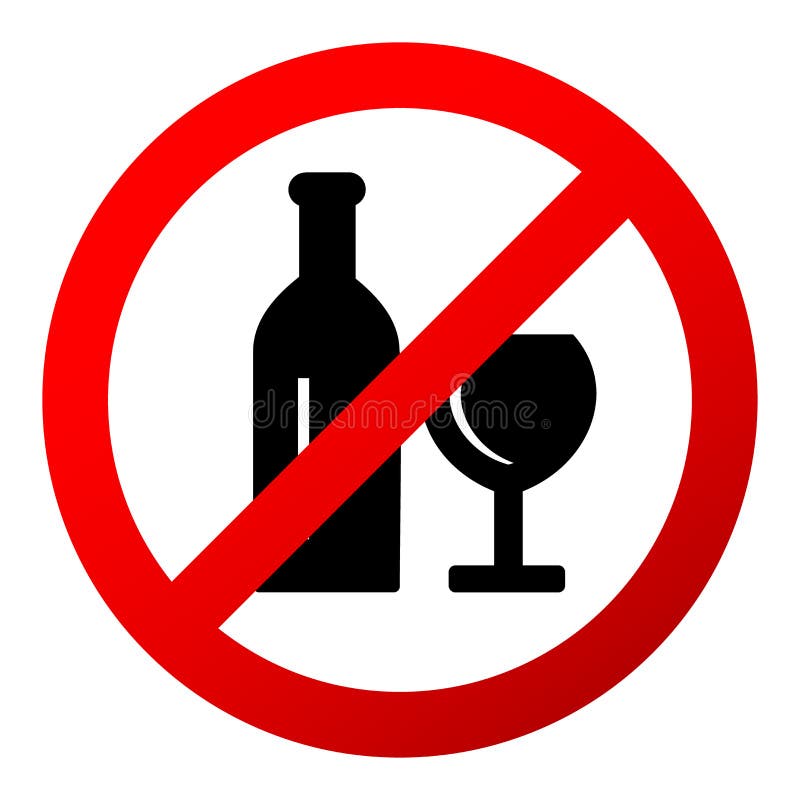 Prohibition Signs No Glasses Stock Illustrations – 15 Prohibition Signs ...