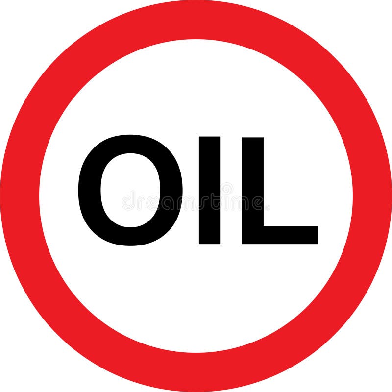 No oil sign stock illustration. Illustration of stop - 113167678