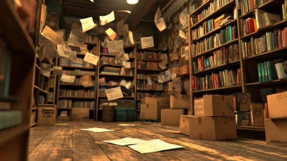 With No One in Sight, the Empty Warehouse is in a State of Disarray, As ...