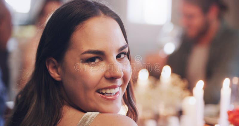 No One Throws A Party Like We Do Portrait Of A Young Woman Having A