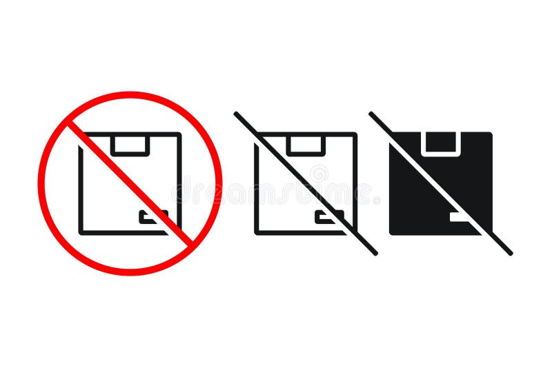 No Package Icon. Illustration Vector Stock Illustration - Illustration ...