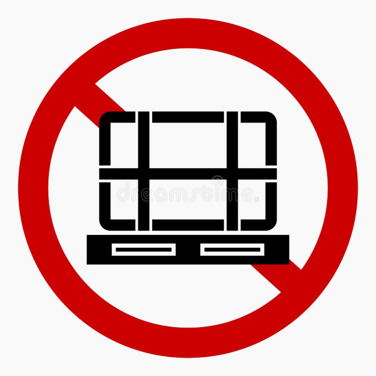 No pallet icon stock illustration. Illustration of packaging - 265066379