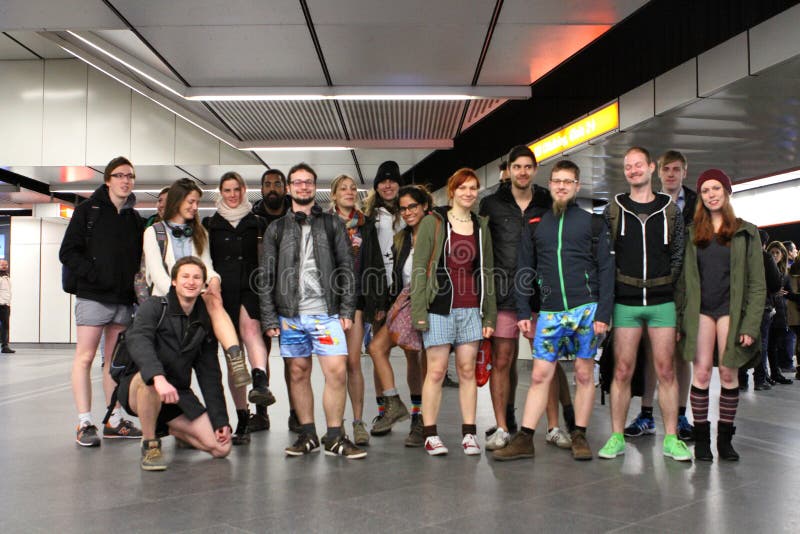 No Pants Day Vienna Subway Ride Editorial Photo - Image of annual ...