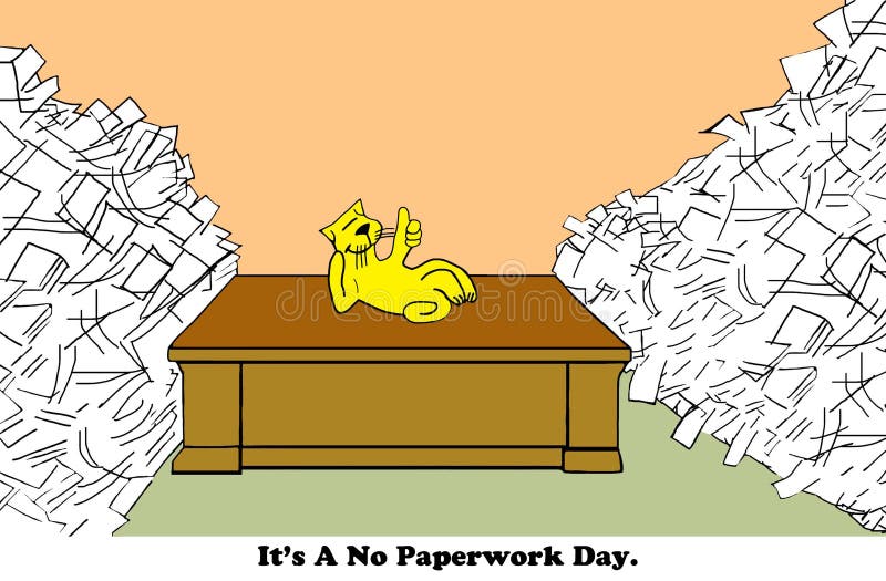 No Paperwork stock illustration. Illustration of comics - 69148412